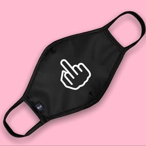 lovenushuz | Accessories | New Handmade Middle Finger Washable Face ...
